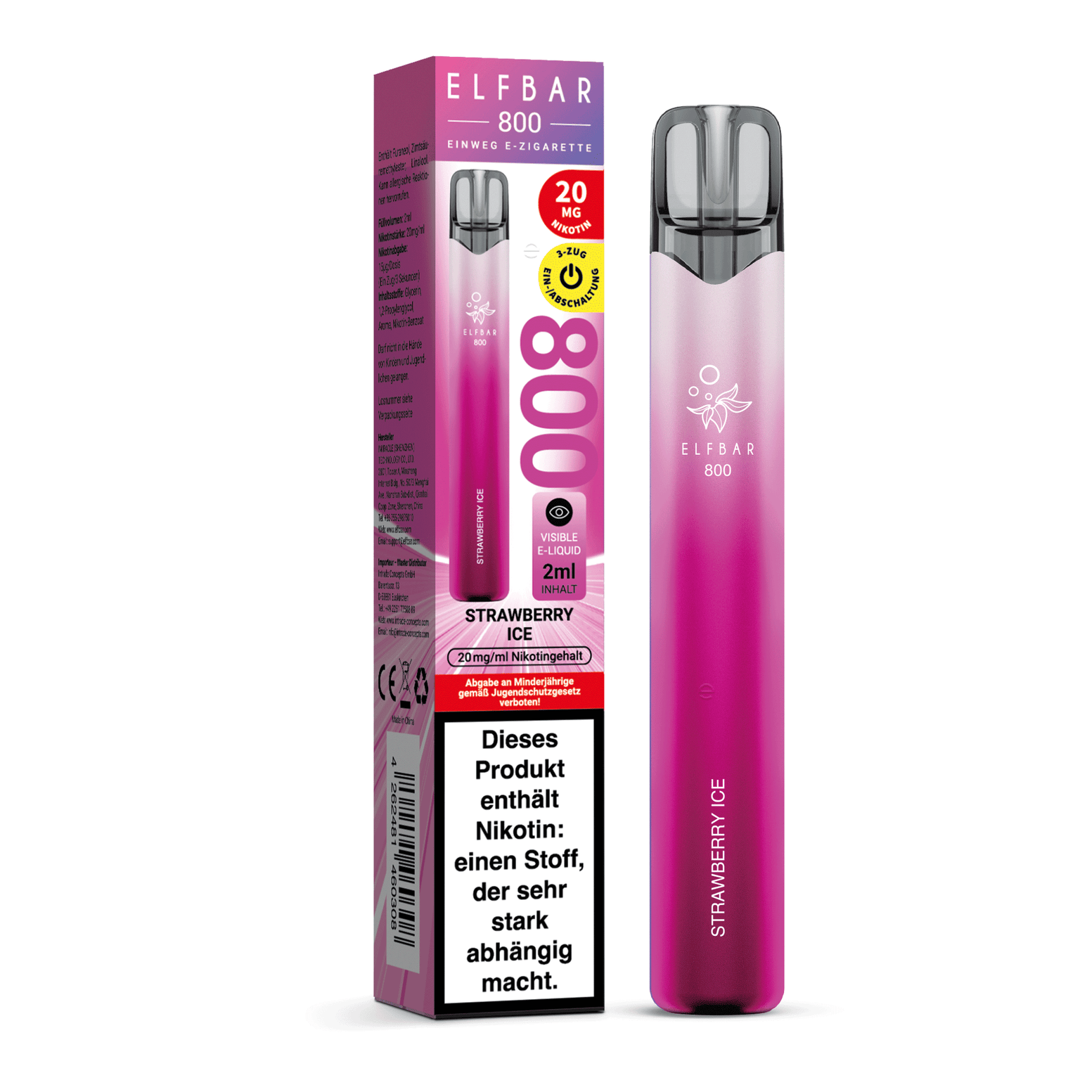 ELFBAR 800 Eineweg-E-Zigarette | E shisha Pen | ELFBAR