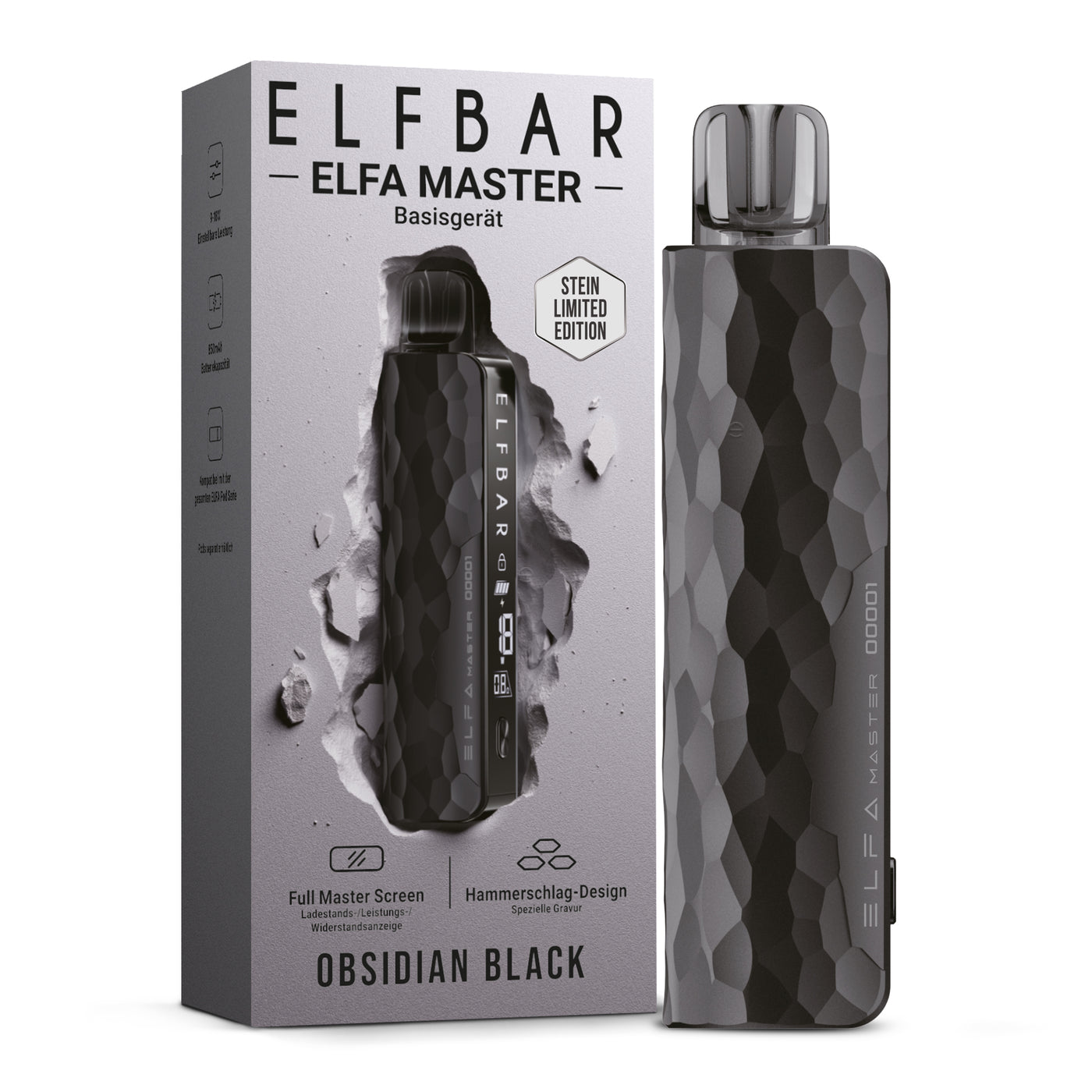 ELFBAR ELFA MASTER Obsidian Black (STEIN Limited Edition) — ELFBAR Shop